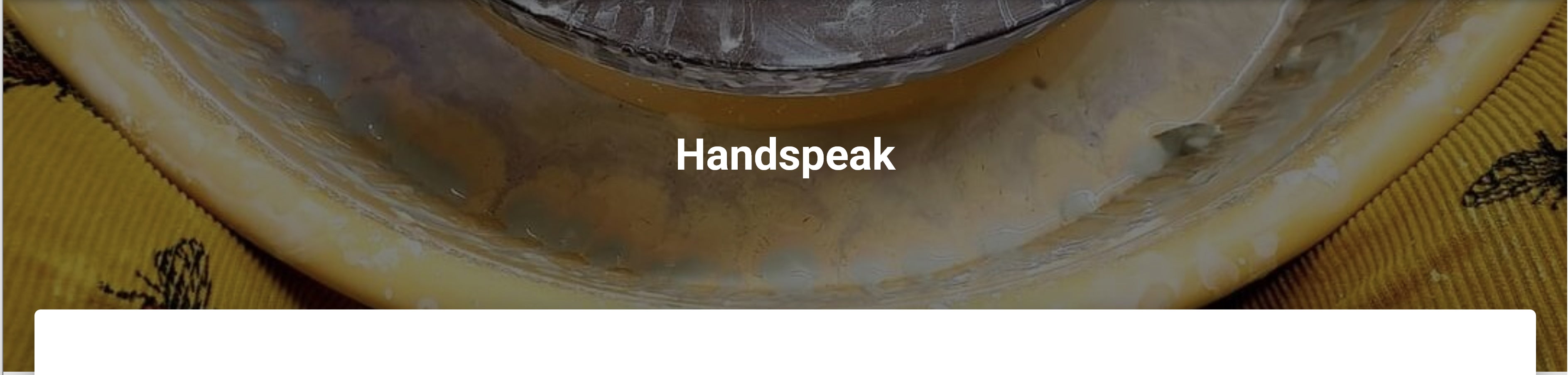 Handspeak – Vogelhaus Studio
